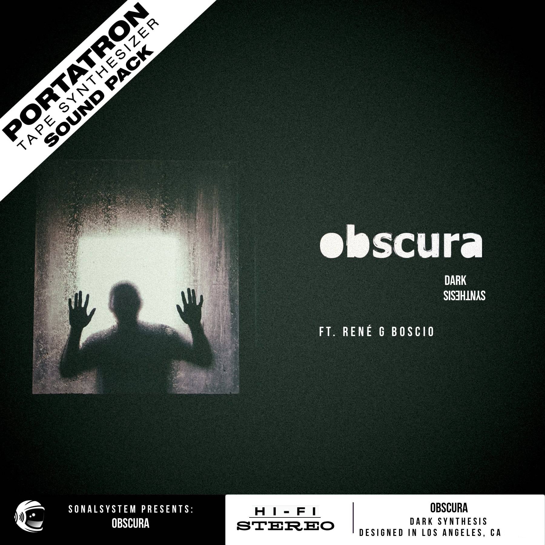 Presets for PortaTron - Obscura Dark Synthesis by René G Boscio | SonalSystem LLC